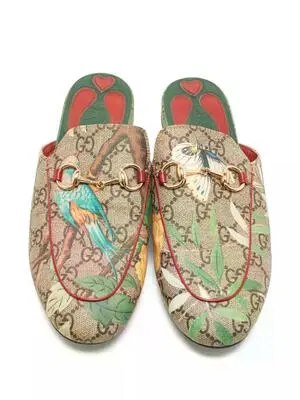 Gucci Princetown Horsebit Detail Mules - Neutrals
