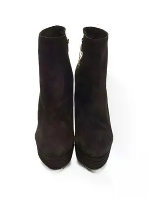 LE SILLA Suede Platform Ankle Boots