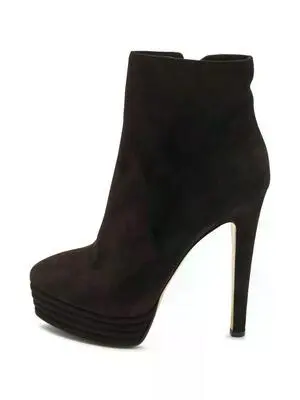 LE SILLA Suede Platform Ankle Boots