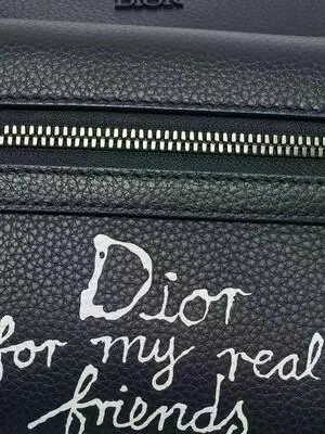 Dior X Hylton Nel 2024 Rider Logo-print Messenger Bag - Blue