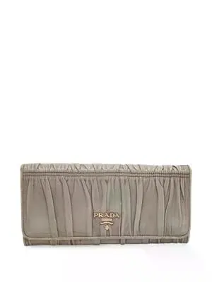 Prada Pleated Continental Wallet