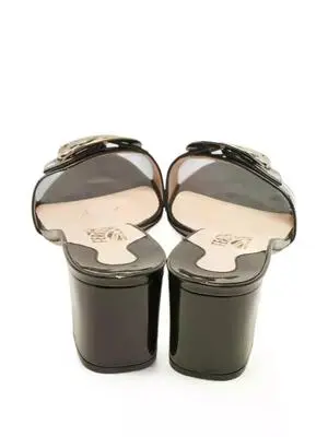 FERRAGAMO Buckle-strap Block Heel Sandals