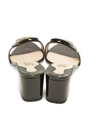 FERRAGAMO Buckle-strap Block Heel Sandals