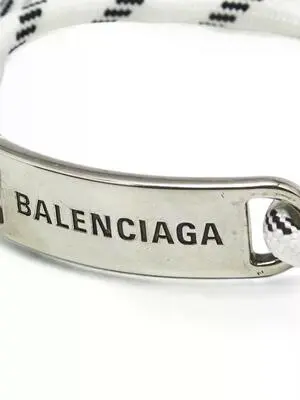 Balenciaga Logo-plate Cord Bracelet