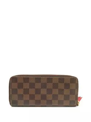 LOUIS VUITTON Clemence Damier Ebene Wallet - Brown