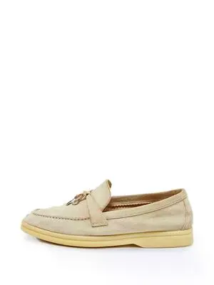 Loro Piana Summer Charms Walk Loafers - Neutrals