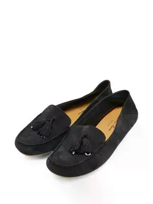LORO PIANA Dot Sole Walk Tassel Loafers