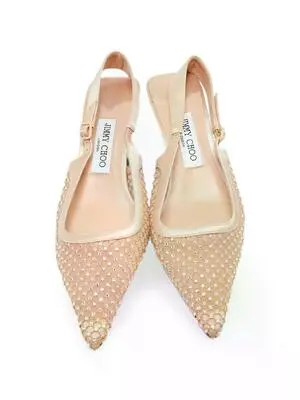 JIMMY CHOO Embellished Slingback Pumps