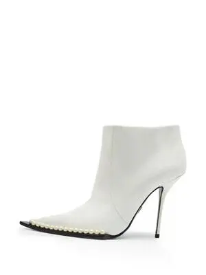 Dolce & Gabbana Dardinale Pearl-embellished Ankle Boots