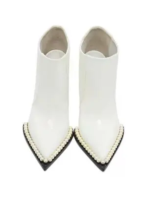 Dolce & Gabbana Dardinale Pearl-embellished Ankle Boots