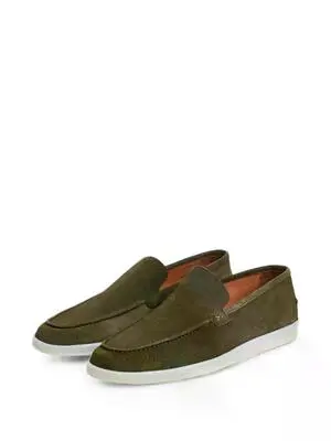 HACKETT LONDON Martins Hand-stitched Suede Loafers