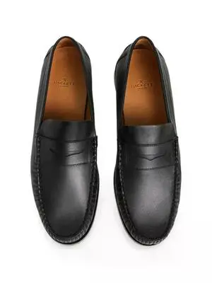 HACKETT LONDON Cobham Leather Loafers