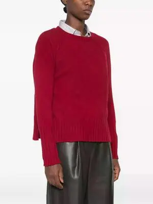 BEYOU Long-sleeve Ribbed-trim Sweater