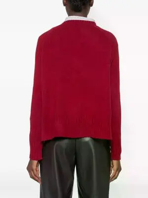 BEYOU Long-sleeve Ribbed-trim Sweater