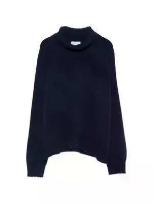 BEYOU Ribbed Knit Roll-neck Sweater
