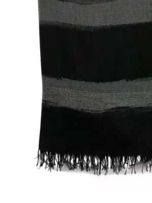 Faliero Sarti Striped Frayed Scarf