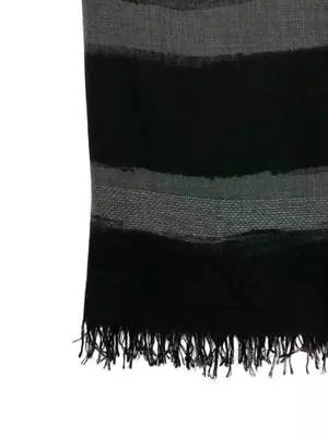 Faliero Sarti Striped Frayed Scarf