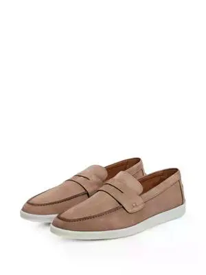 HACKETT LONDON Nubuck Saddle Slip-on Sneakers