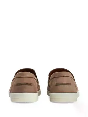 HACKETT LONDON Nubuck Saddle Slip-on Sneakers