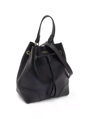 Furla Stacy Drawstring Bucket Bag - Black