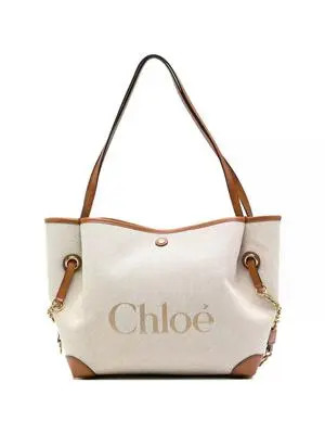 Chloé Clover Canvas Tote Bag - Neutrals