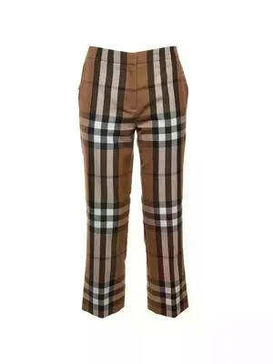 Burberry Giant Checked Straight Leg Trousers