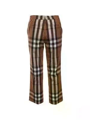 Burberry Giant Checked Straight Leg Trousers