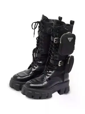 Prada Monolith Utility Combat Boots