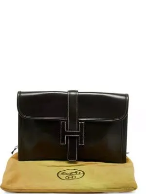 Hermès 1985 29 Jige Elan Clutch Bag - Brown
