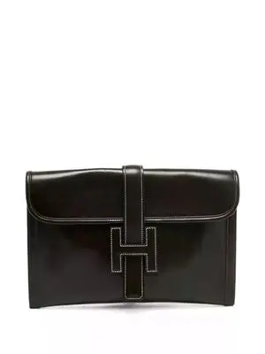 Hermès 1985 29 Jige Elan Clutch Bag