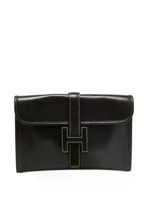 Hermès 1985 29 Jige Elan Clutch Bag - Brown