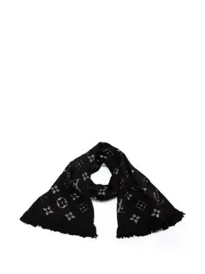 LOUIS VUITTON Shine Logomania Scarf - Black