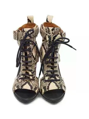 Chloé Rylee Python-effect Ankle Boots