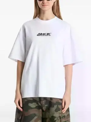 Off-White Graphic Print Short Sleeve T-shirt - White
