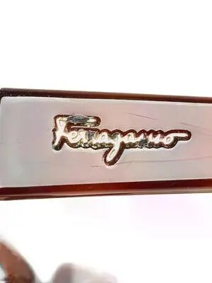 FERRAGAMO Tortoiseshell-effect Square Frame Sunglasses