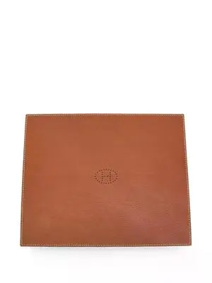 Hermès Leather Mouse Pad With Perforated H Logo