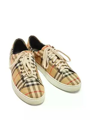 Burberry House Check Lace-up Sneakers