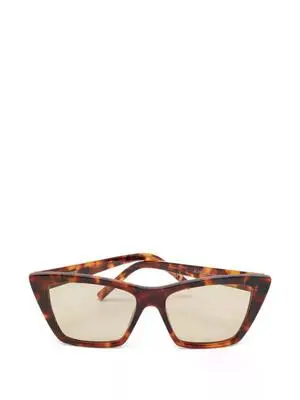 Saint Laurent Tortoiseshell Effect Cat-eye Sunglasses - Brown