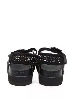 Gucci Crystal Embellished Platform Sandals