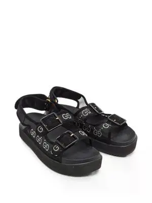Gucci Crystal Embellished Platform Sandals