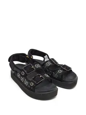Gucci Crystal Embellished Platform Sandals