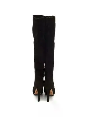 Prada Suede Knee-high Stiletto Boots