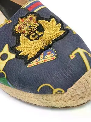 CHRISTIAN LOUBOUTIN Galia Espadrille With Embroidered Crest Patch
