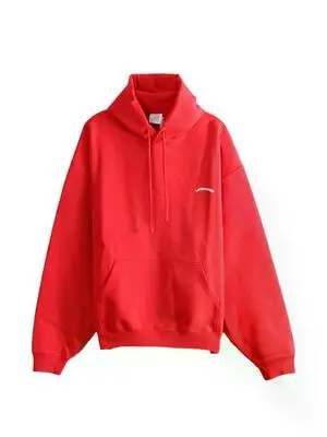 Vetements Logo-print Drawstring Hoodie - Red