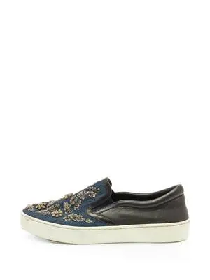 Dior Happy Crystal Embellished Slip-on Sneakers