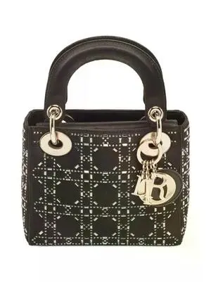 Dior Mini Lady Tote Bag - Black