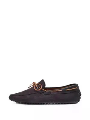 TOD'S Gommino Bow-detail Boat Shoes - Black