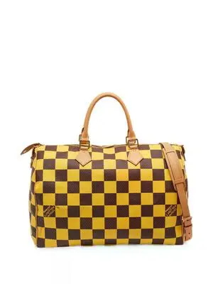 LOUIS VUITTON Speedy Bandoulière Damier Pop Tote Bag - Yellow