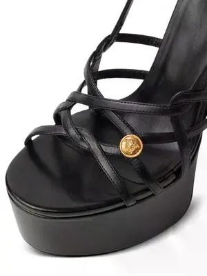 Versace Valentina Nappa Platform Sandals 140 Mm