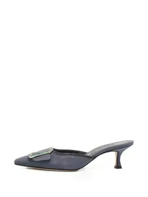 Manolo Blahnik Maysale Pointed-toe Mules